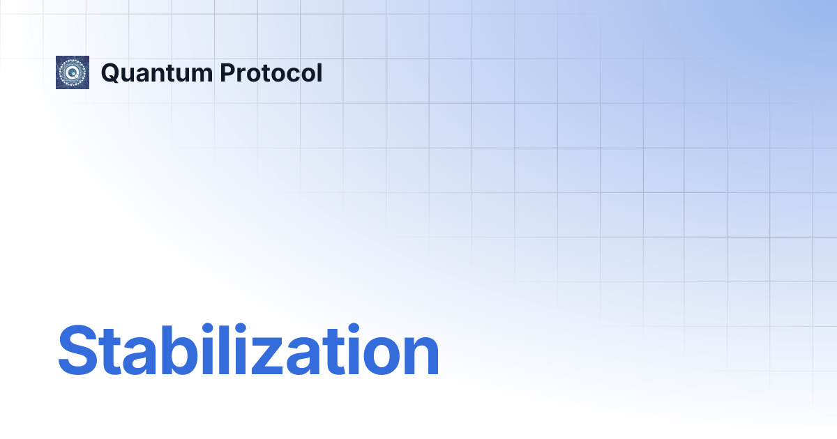 Stabilization | Quantum Protocol